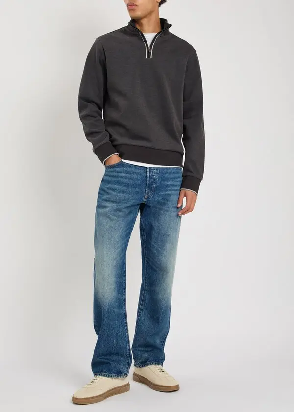 BOSS Sidney Half-zip Cotton Jumper
