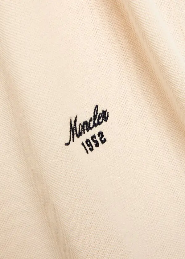 Moncler Logo-embroidered Piqué Cotton Polo Shirt - Multicoloured 1