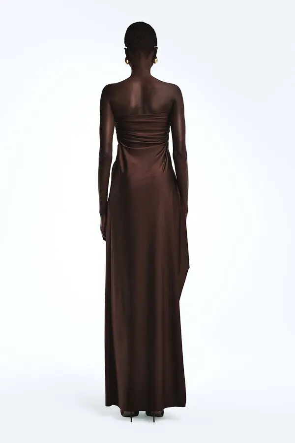 Revolve Enzo Asymmetric Maxi Dress