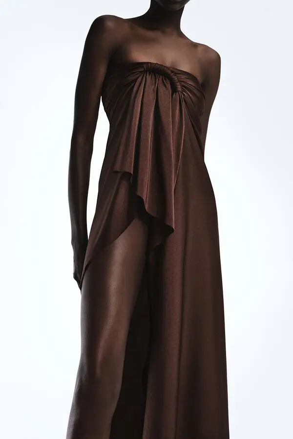 Revolve Enzo Asymmetric Maxi Dress