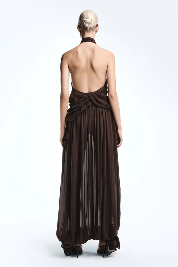 Revolve Benoit Silk Pant - Brown