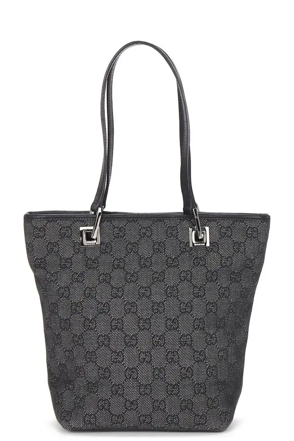 Gucci Gg Vintage Bucket Tote Bag - Black