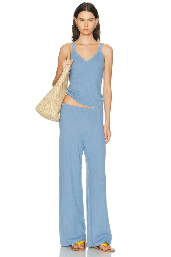 LISA YANG Suni Top In Baby Blue
