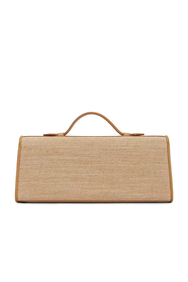 Savette Slim Symmetry Canvas Pochette Bag - Saddle