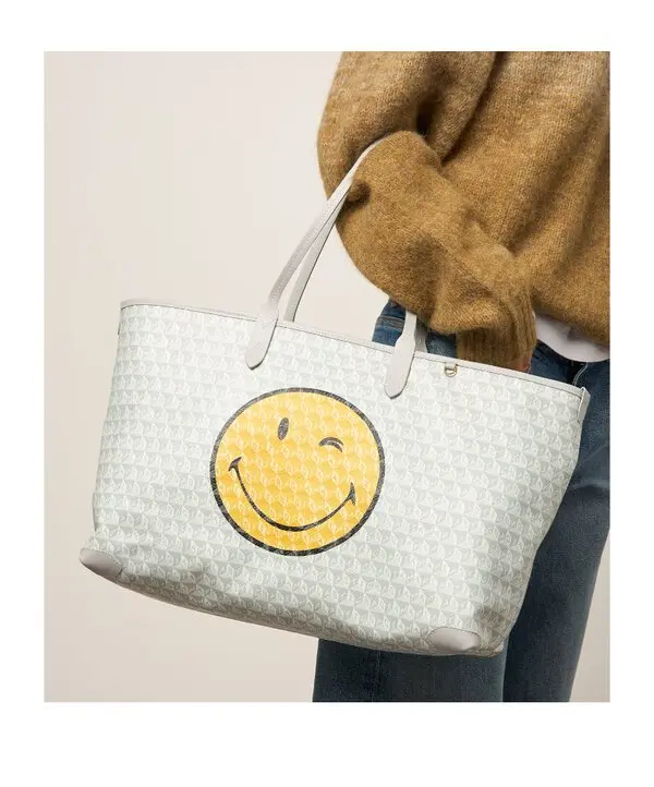 ANYA HINDMARCH I Am A Plastic Bag Printed Canvas Tote Bag