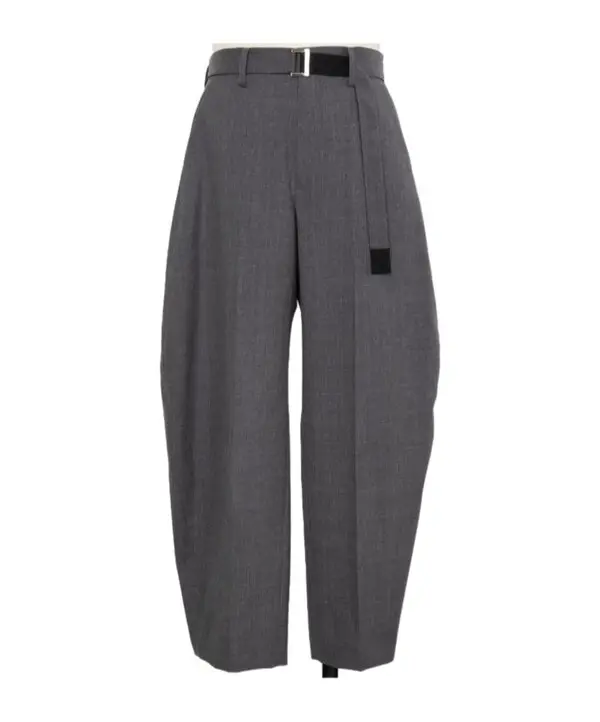 Sacai Casual Pants With Belt Loops - Grey