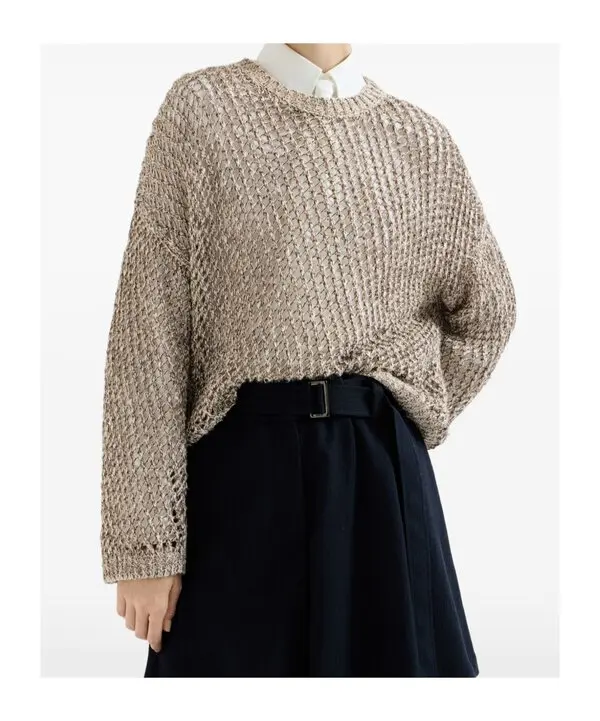 Brunello Cucinelli Open-knit Crewneck Jumper