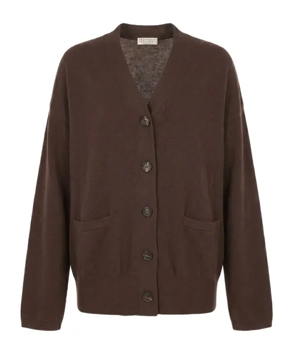Brunello Cucinelli Button-up Drop-shoulder Cardigan