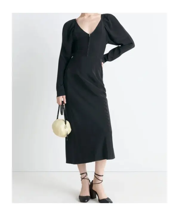 LEMAIRE Bias-cut Raglan-sleeve Midi Dress