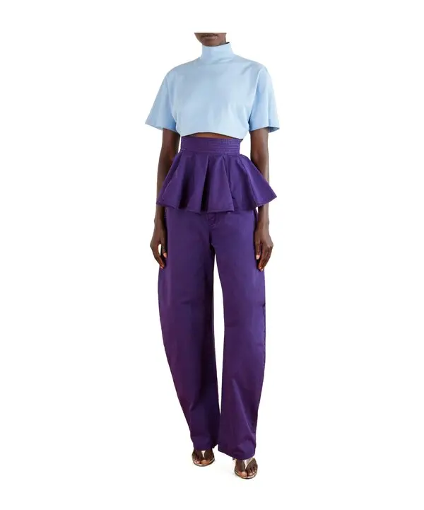 Alaïa Cropped Cotton T-shirt