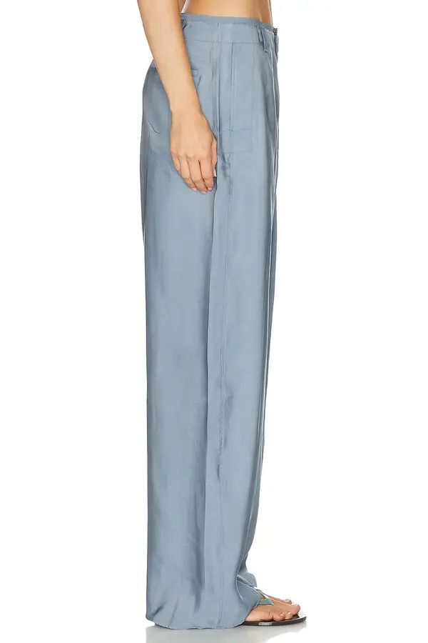 LEMAIRE Creased Soft Pant In Blue