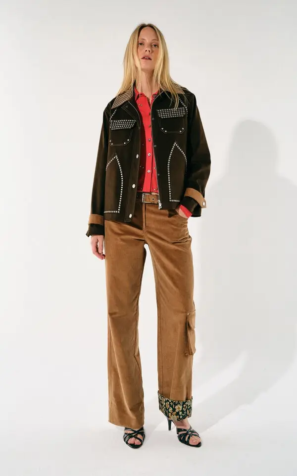 SIEDRES Vera Cotton-blend Cargo Trousers