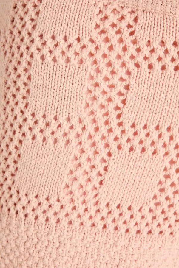 Zimmermann Pointelleknit Cotton Shorts