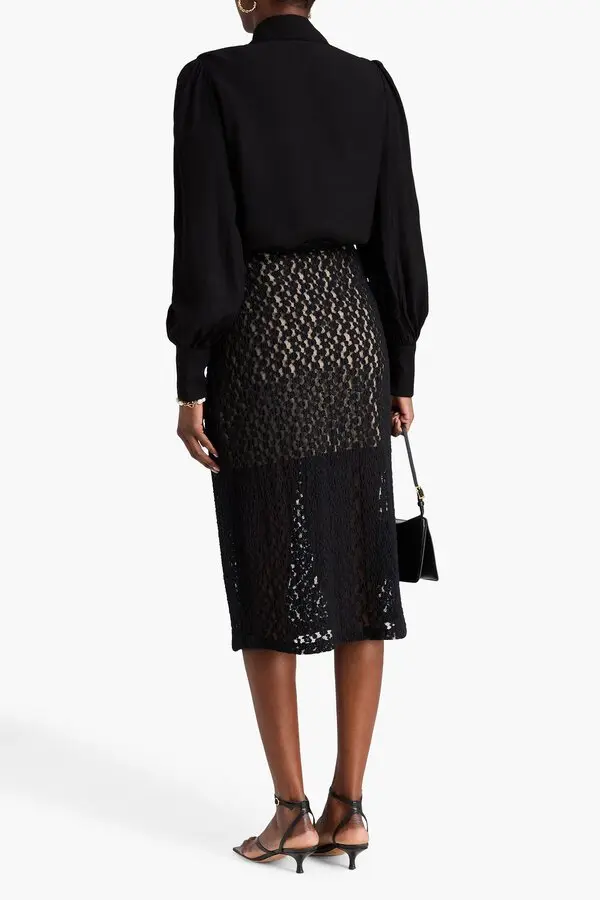 Zimmermann Pussybow Crepe Shirt