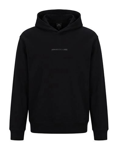 Armani Exchange Cotton French Terry Hoodie - Black