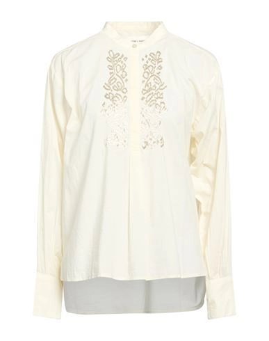 Antik Batik Antike Batik Cotton Top With Appliqués - Ivory