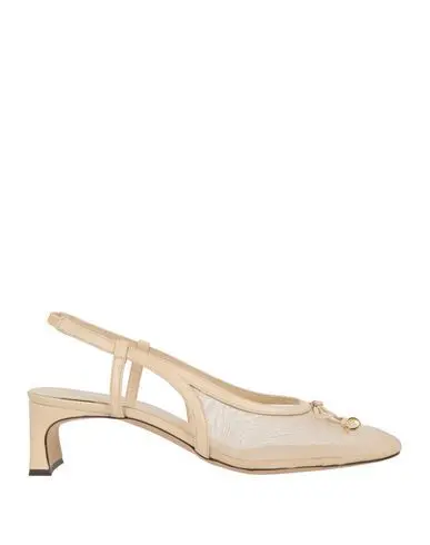 ODISSI Slingback Pumps With Bow Detailing - Beige
