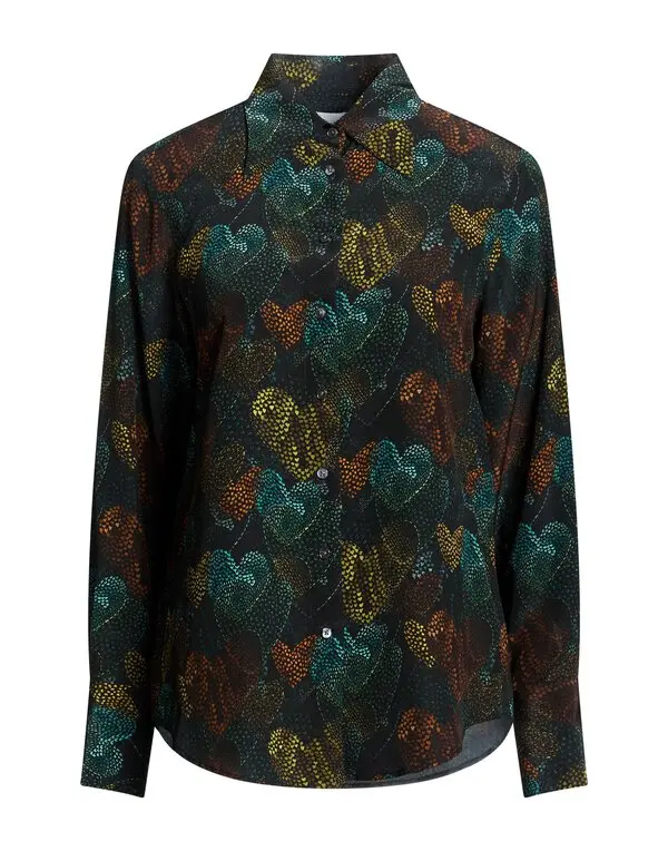 SARA ROKA Shirt Deep Teal Size Silk