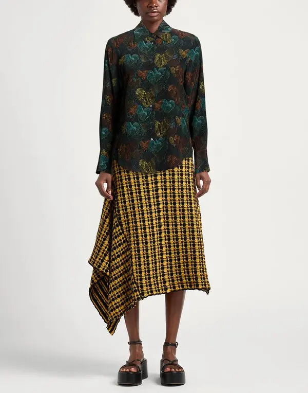 SARA ROKA Shirt Deep Teal Size Silk