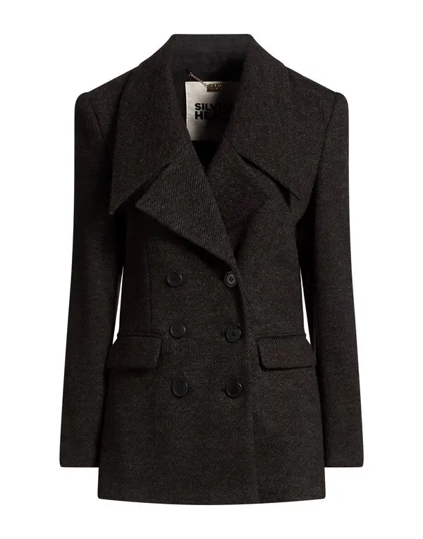 SILVIAN HEACH Double-breasted Flannel Jacket