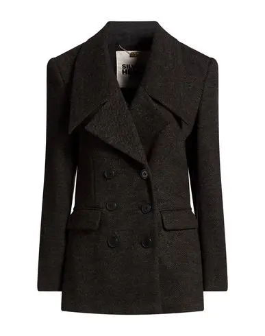 SILVIAN HEACH Jacket Charcoal Size Polyester, Viscose - Grey
