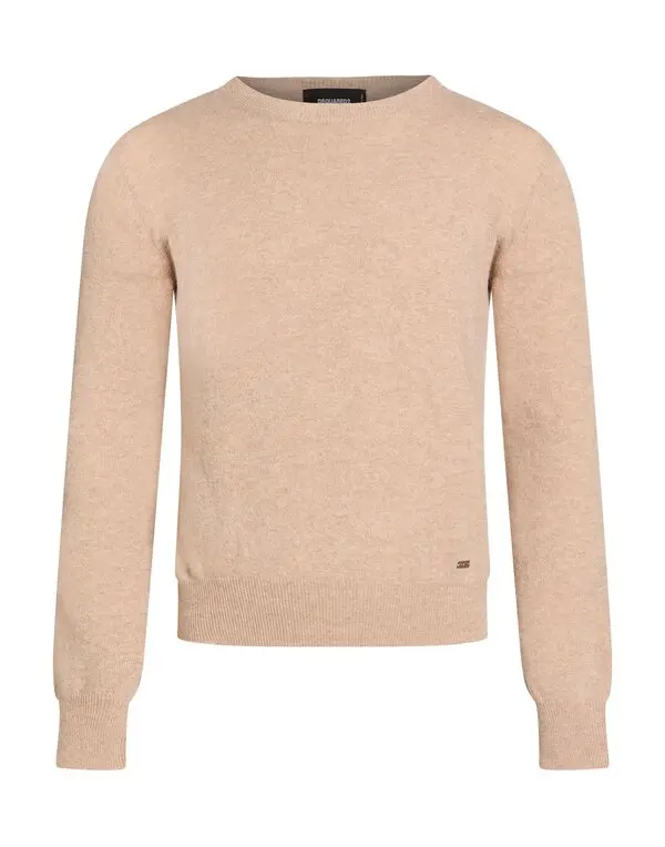 Dsquared2 Virgin Wool Distressed Crewneck Sweater
