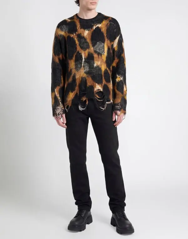 LANEUS Sweater Size Alpaca Wool, Polyamide