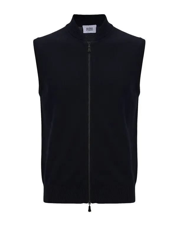 Alpha Studio Cardigan Midnight Size Merino Wool