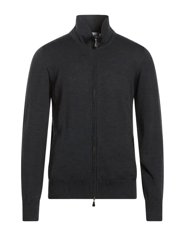 Alpha Studio Cardigan Midnight Size Merino Wool - Grey