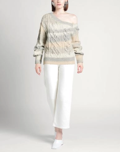 NO SECRETS Striped Sequined Sweater