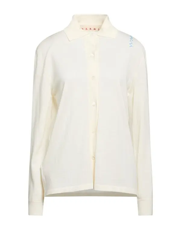 Marni Virgin Wool And Silk Embroidered Shirt