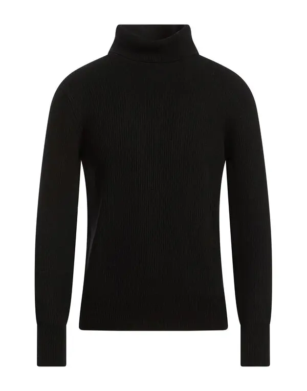 ARAGONA Turtleneck Cream Size Cashmere - Black