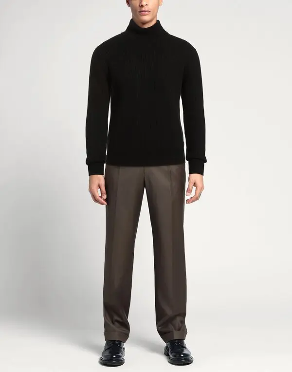 ARAGONA Turtleneck Cream Size Cashmere - Black