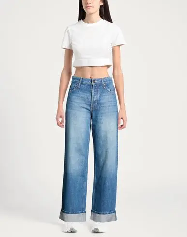 MOTHER Recycled Cotton And Lyocell Blend Wide-leg Jeans