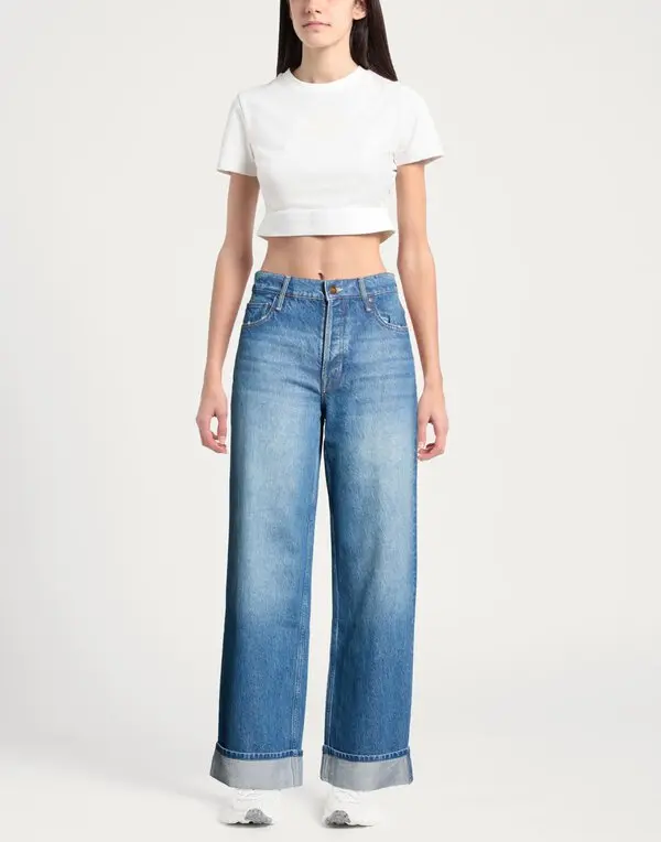 MOTHER Recycled Cotton And Lyocell Blend Wide-leg Jeans