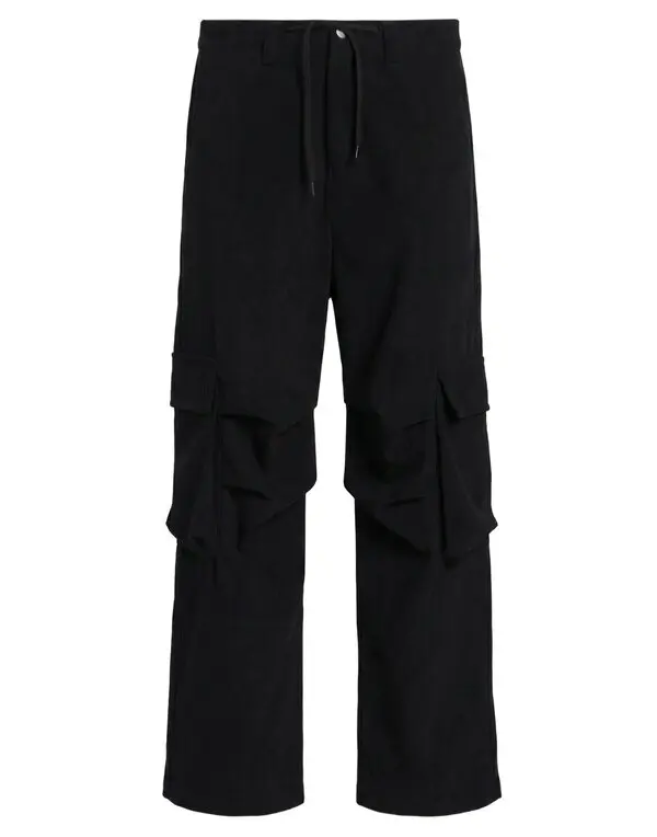 DISCLAIMER Polyester Cargo Pants With Belt Loops - Black