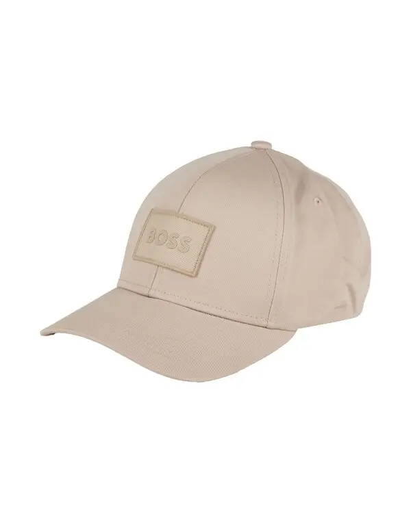 BOSS Cotton Gabardine Baseball Cap - Beige