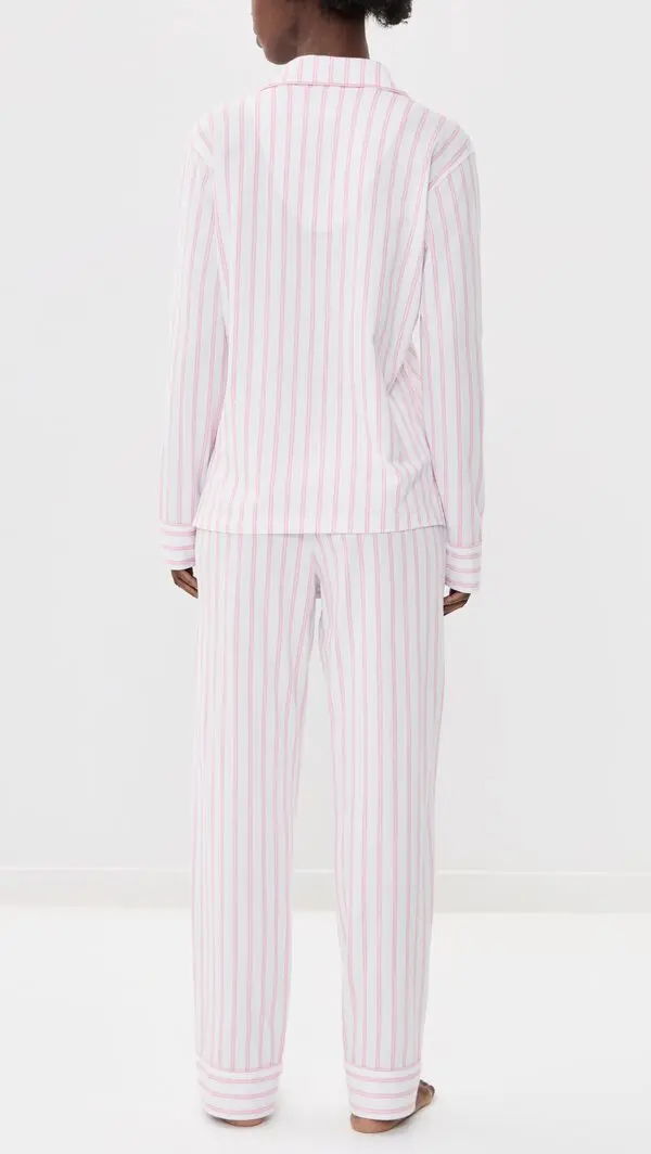 PETITE PLUME Luxe Pima Cotton Stripe Pajama Set