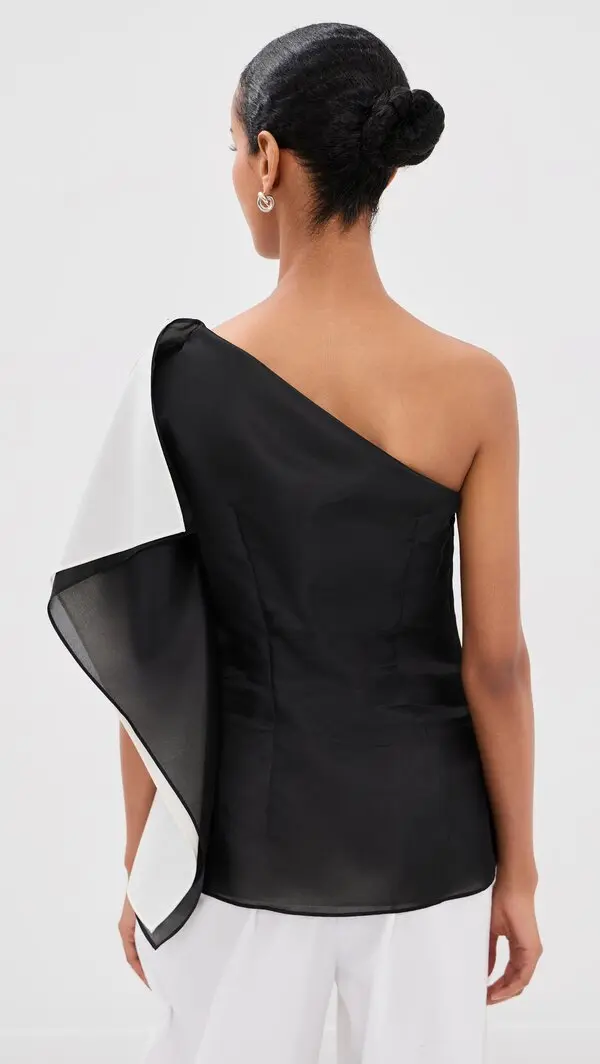 RÓHE Sculptural Double Layered Top
