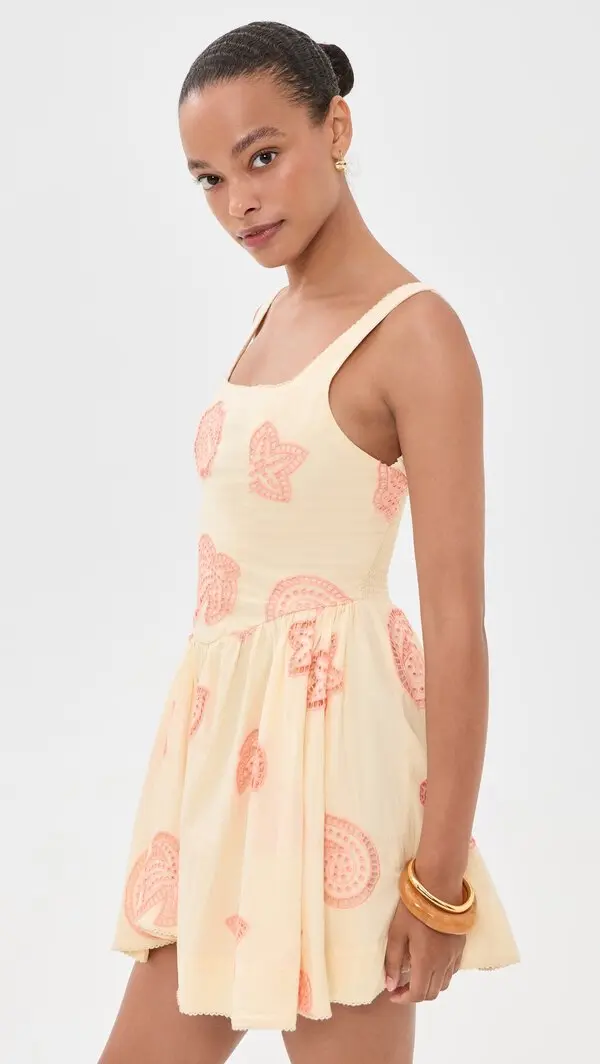 Agua Bendita Amonita Eyelet Mini Dress