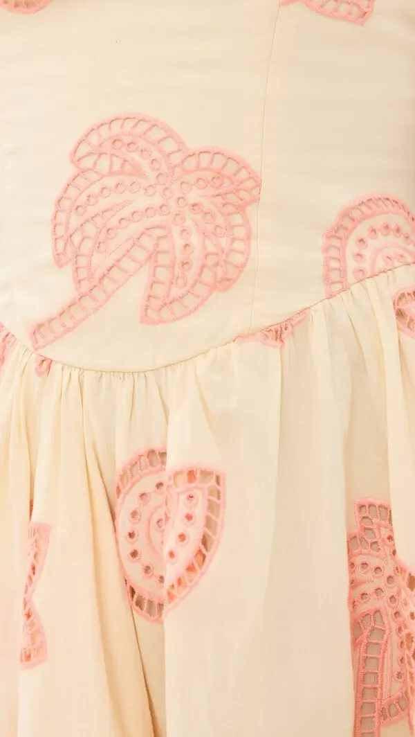 Agua Bendita Amonita Eyelet Mini Dress