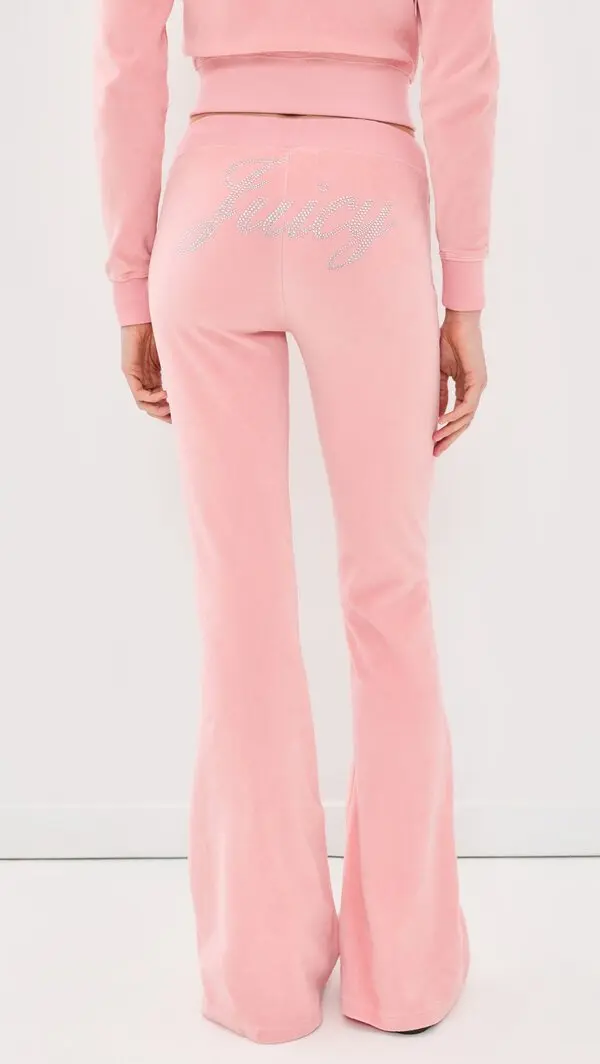 SPORTY & RICH Juicy Script Velour Sweatpants