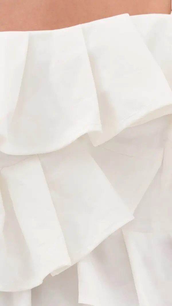 English Factory Shoulder Ruffle Top