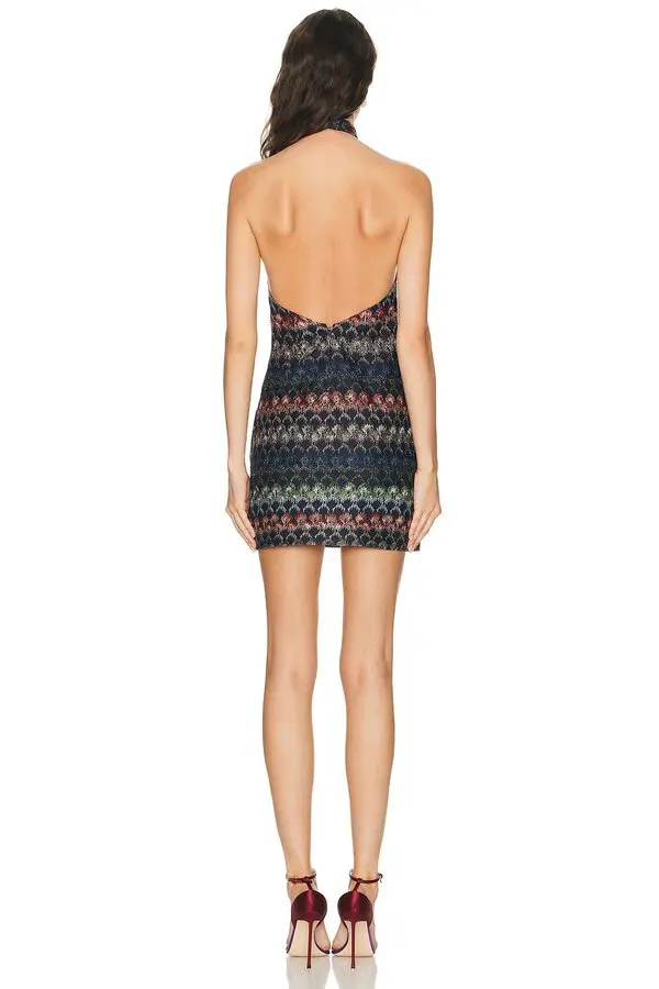 Missoni Halterneck Keyhole Knit Mini Dress