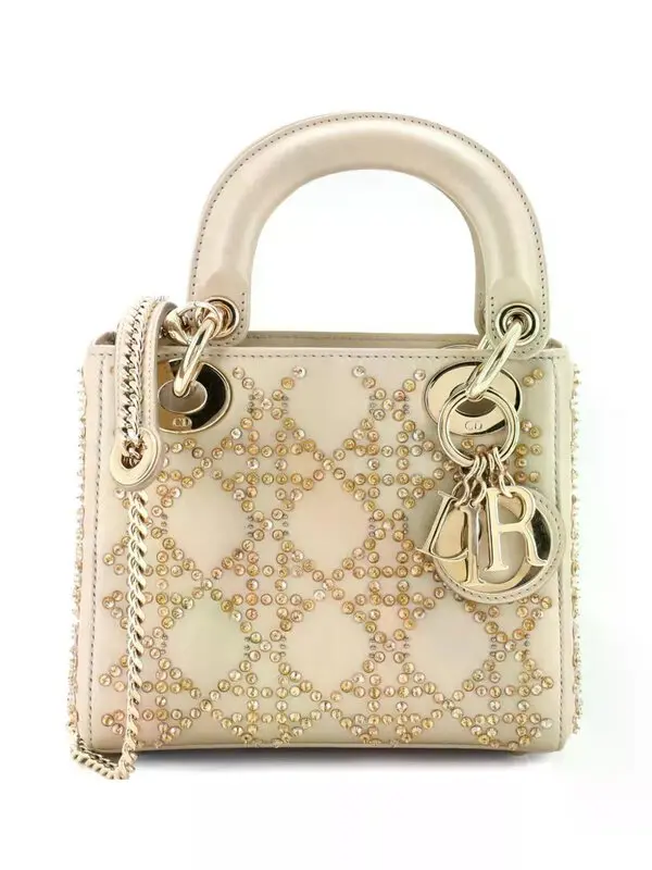 Dior Lady Chain Bag Mini Satchel - Neutrals