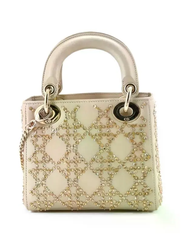 Dior Lady Chain Bag Mini Satchel - Neutrals