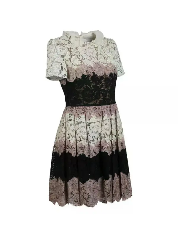 Valentino Garavani Lace Ruffle Mini Dress