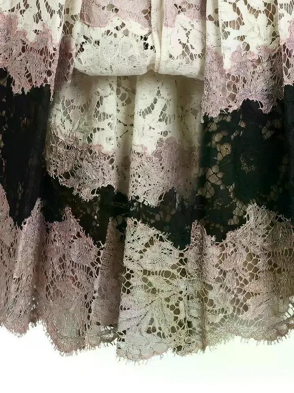 Valentino Garavani Lace Ruffle Mini Dress