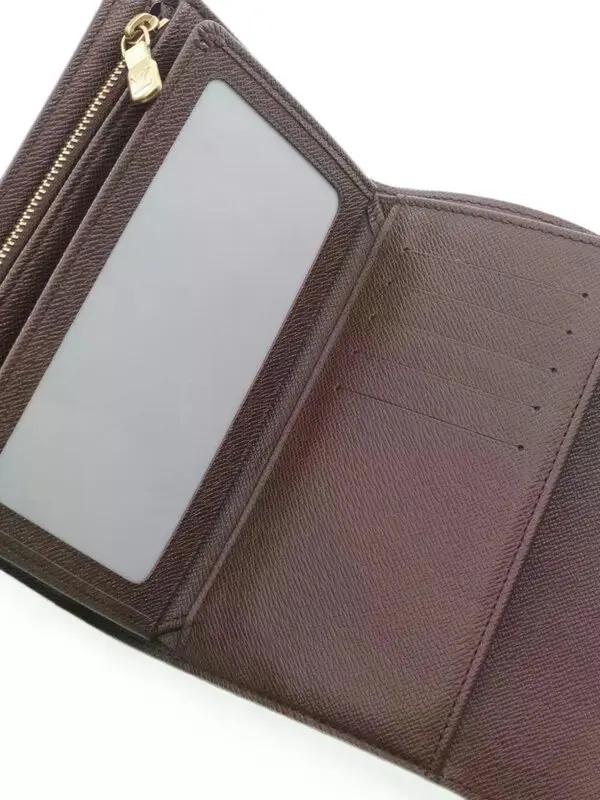 LOUIS VUITTON 2009 Portefeuille Alexandra Damier Ebene Wallet