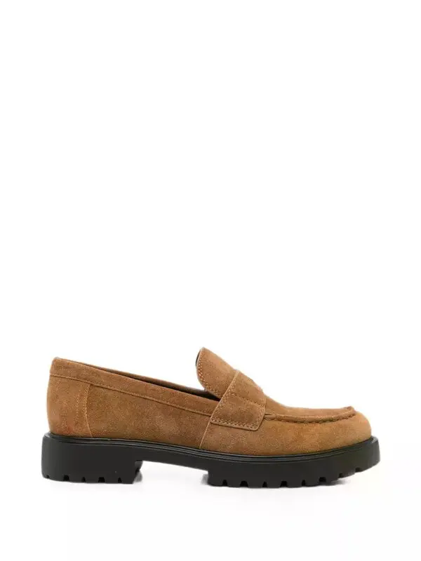 Tory Burch Logo-plaque Chunky-sole Loafers - Brown